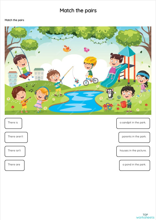 Match the pairs. Interactive worksheet | TopWorksheets