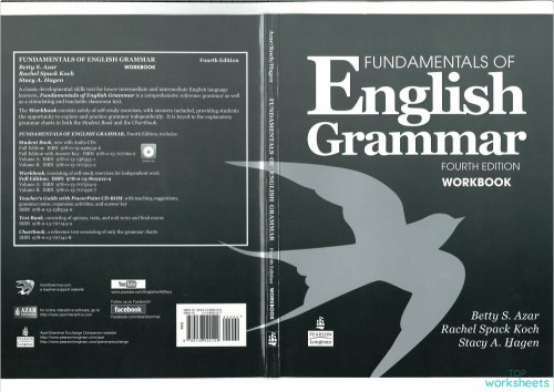 Azar Workbook Fundamentals of Grammar B1 part 1. Interactive worksheet ...