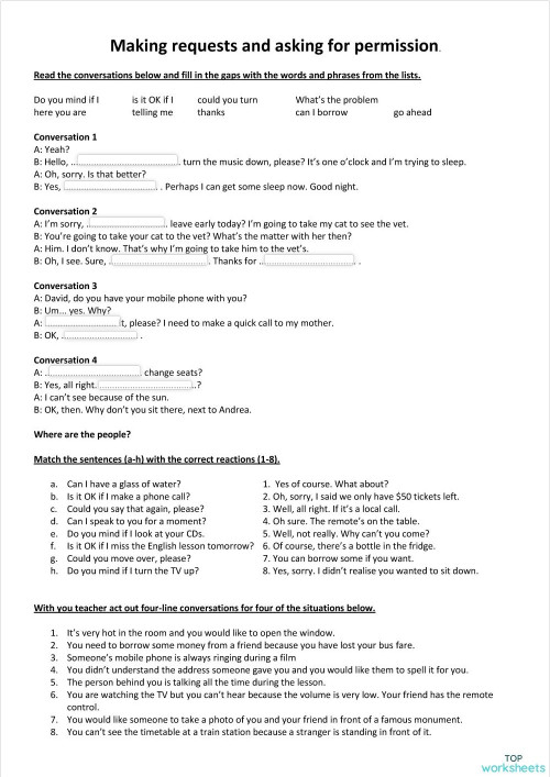 Module 5 A2 Speaking. Interactive worksheet | TopWorksheets