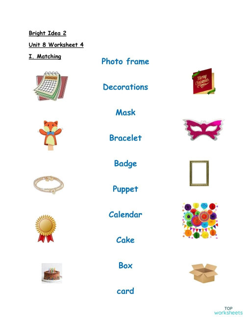 Bright Idea 2 Unit 8 Worksheet 4. Interactive worksheet | TopWorksheets Bright Idea 2 Unit 8 Worksheet 4. Interactive worksheet | TopWorksheets
