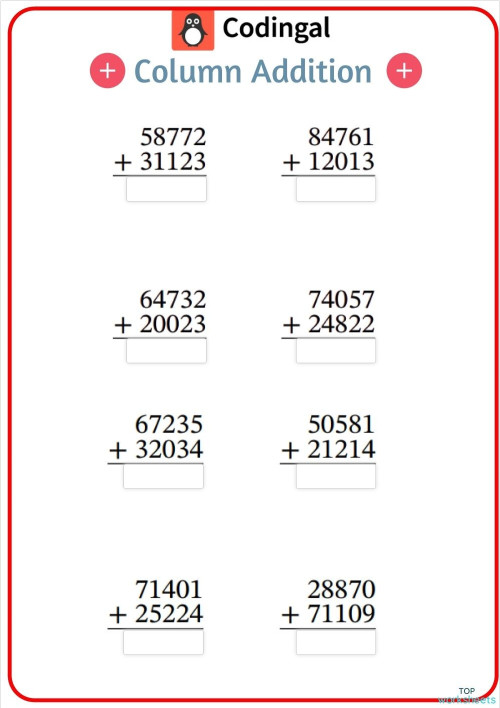 M_G04M04L07_WC01_Addition of 5 digits without regrouping. Interactive ... M_G04M04L07_WC01_Addition of 5 digits without regrouping. Interactive ...