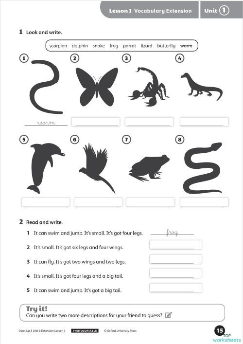 3 UNIT 1 VOCABULARY EXTENSION. Interactive worksheet | TopWorksheets