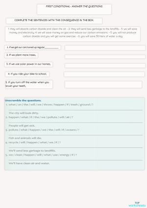 FIRST CONDITIONAL. Ficha interactiva | TopWorksheets