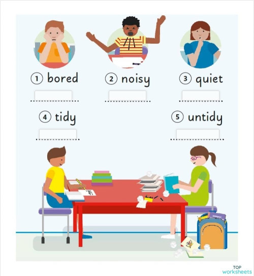 5 words a day adjectives 5. Interactive worksheet | TopWorksheets