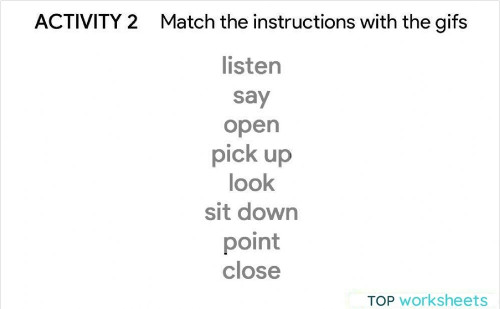 Instructions (2). Interactive worksheet | TopWorksheets