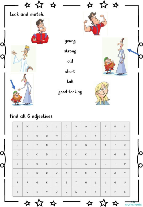 adjectives 1. Interactive worksheet | TopWorksheets