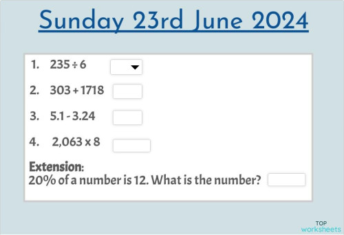 5 A Day: interactive worksheets and online exercises | TopWorksheets