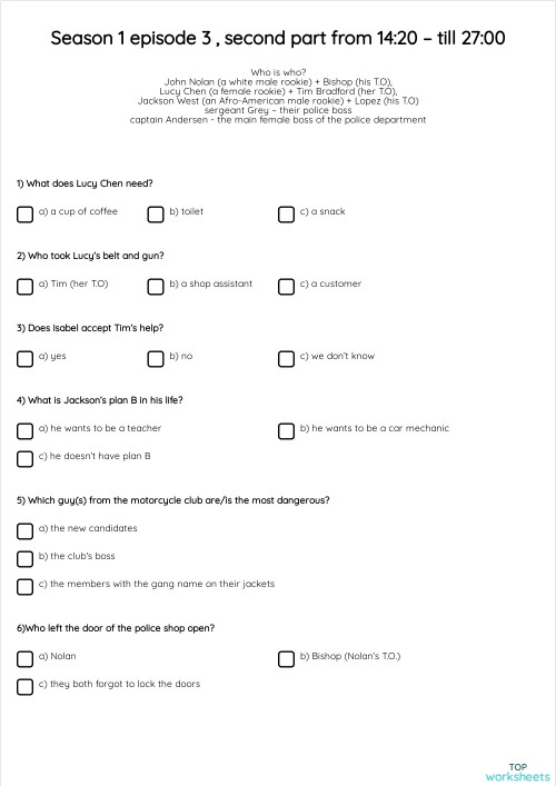 Season 1 episode 3 , second part from 14:20 – till 27:00. Interactive ...