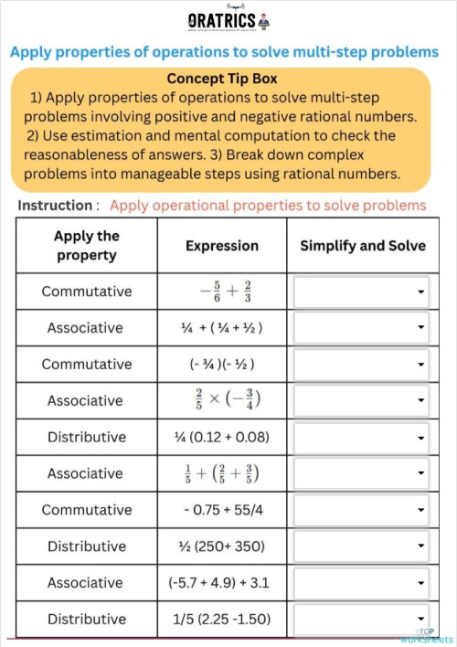 Grade 6 25. Interactive worksheet | TopWorksheets