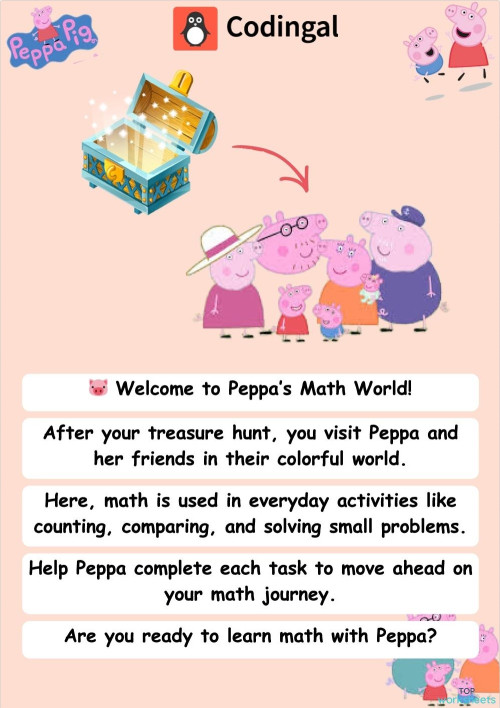 M_G03_T02_Peppa_Pig_Math_Fun. Interactive worksheet | TopWorksheets