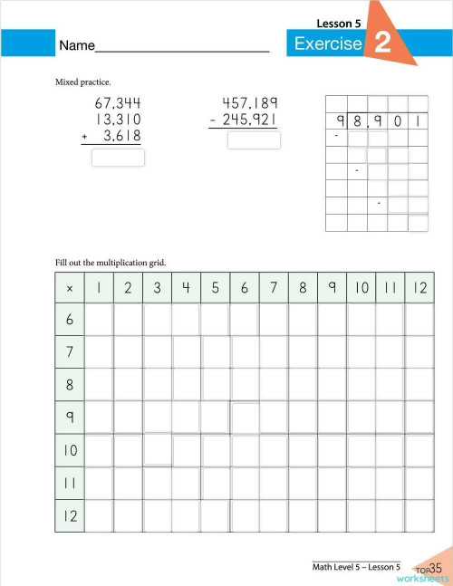 Chapter 5: Mixed Practice Pg 35 Ex 2. Interactive worksheet | TopWorksheets