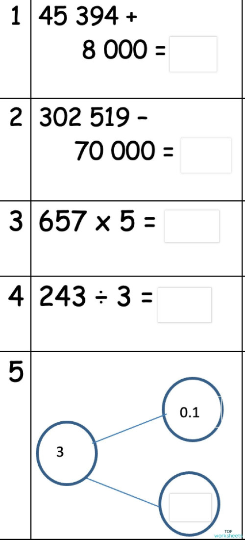 Natural numbers: interactive worksheets and online exercises ...