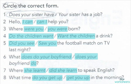 Elementary. Final Test. Variant B. Interactive worksheet | TopWorksheets