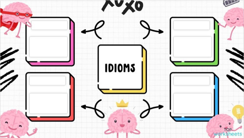 Activity of idioms. Interactive worksheet | TopWorksheets