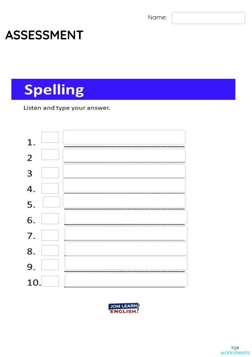 UASA - Year 5 - Model Paper. Interactive worksheet | TopWorksheets