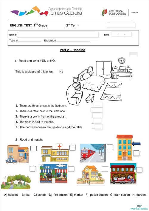 Part 2 - Reading. Interactive worksheet | TopWorksheets