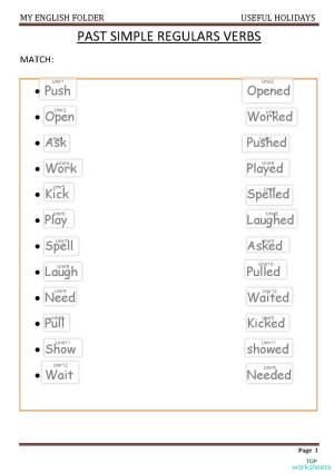 Past Simple. Interactive worksheet | TopWorksheets