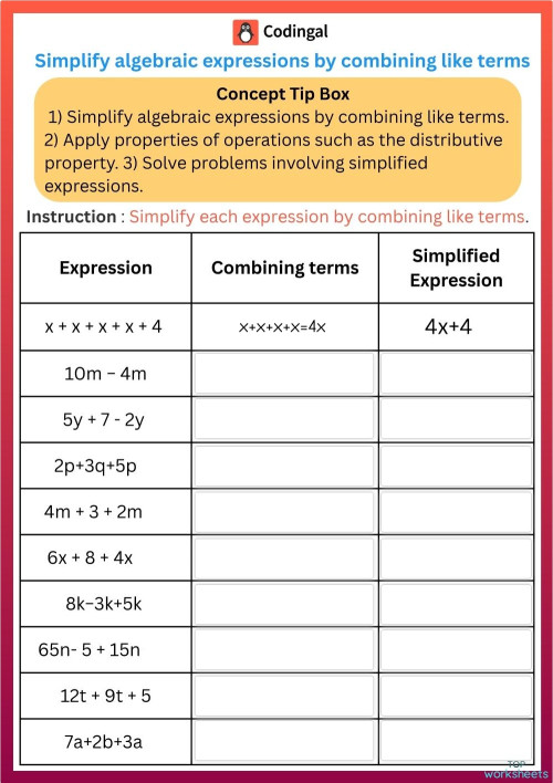 M_G06M08L37_WC01_Simplifying_Algebraic_Expressions_1. Interactive ...