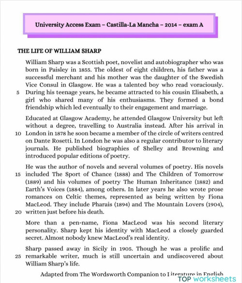 Esb b2 use of english 2019a. Interactive worksheet | TopWorksheets