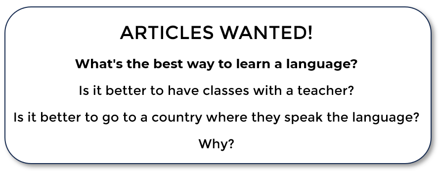 B1 PRELIMINARY FS WRITING PART 2: AN ARTICLE EXAMPLE. Interactive ...