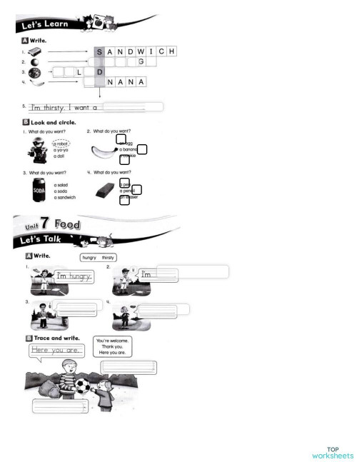 UNIT 7A- LET'S GO 1. Interactive worksheet | TopWorksheets
