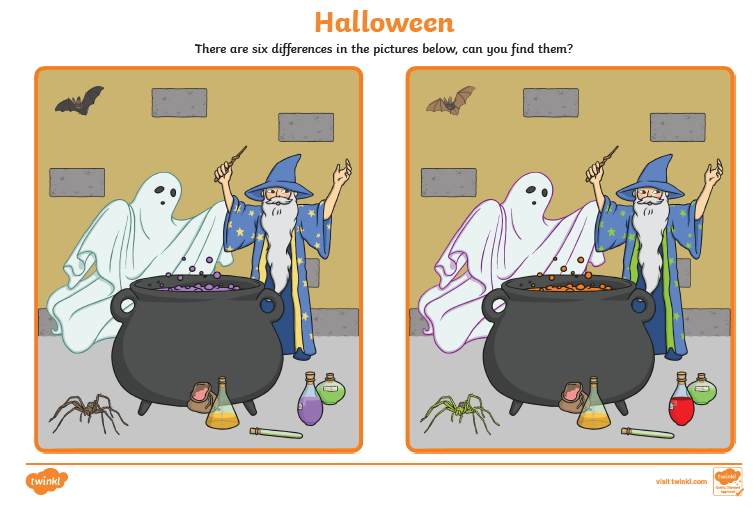 Halloween Differences. Interactive worksheet | TopWorksheets