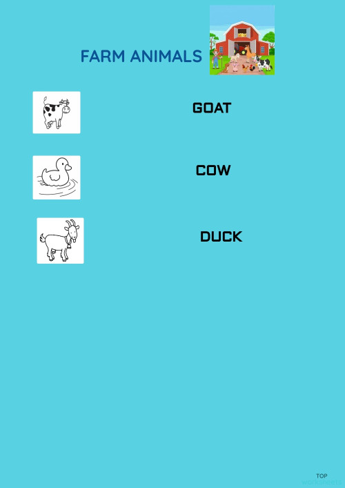 FARM ANIMALS. Ficha interactiva | TopWorksheets