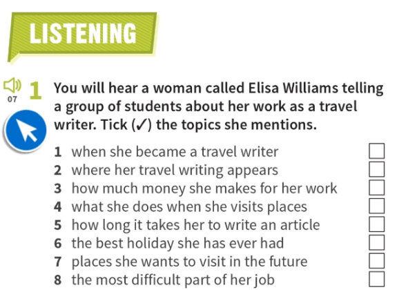 UNIT 8 VOCAB,LISTEN PAG 35. Interactive worksheet | TopWorksheets