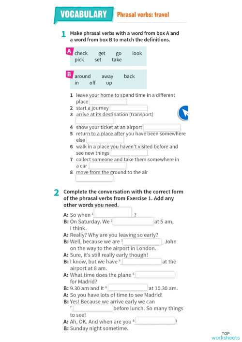 UNIT 8 VOCAB,LISTEN PAG 35. Interactive worksheet | TopWorksheets