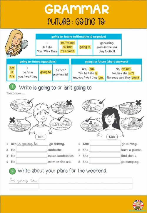 Future: Going to. Interactive worksheet | TopWorksheets