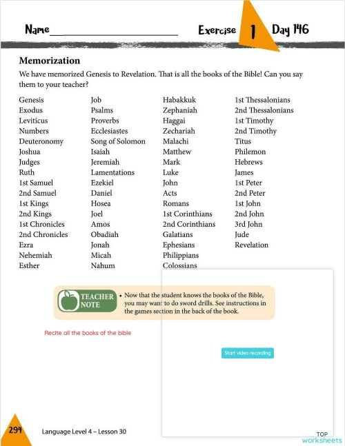 Memorization: interactive worksheets and online exercises | TopWorksheets