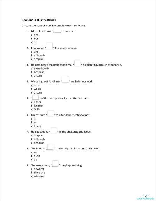 Structure short review. Interactive worksheet | TopWorksheets