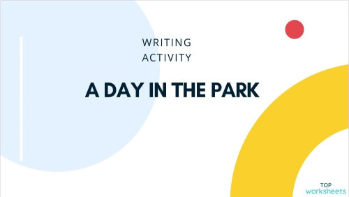 A day in the park. Interactive worksheet | TopWorksheets