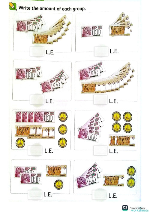 count money. Interactive worksheet | TopWorksheets