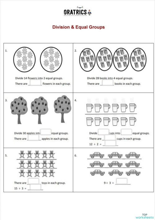 Division AA. Interactive worksheet | TopWorksheets