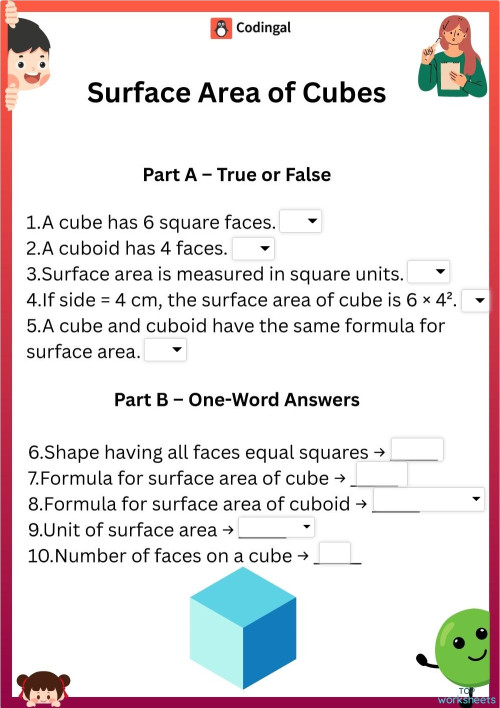 M_G08M20L56_WC02_Surface Area of Cubes. Interactive worksheet ...