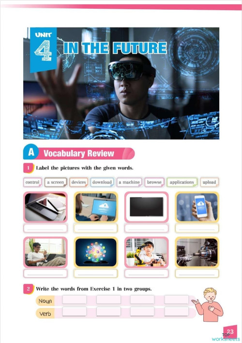 Unit 4 In The Future. Interactive worksheet | TopWorksheets