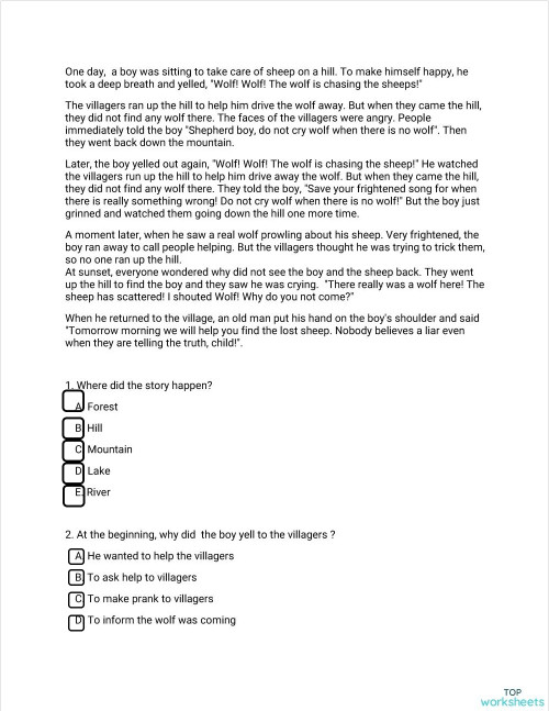 Chapter 13 Extra Activities. Interactive worksheet | TopWorksheets