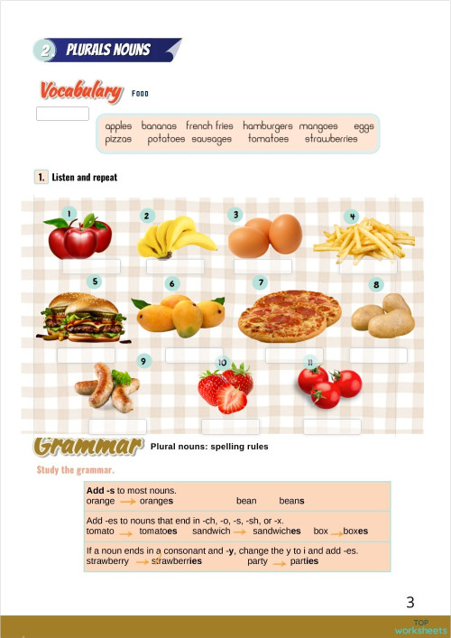 FOURTH GRADE: III GRAMMAR DD. Interactive worksheet | TopWorksheets