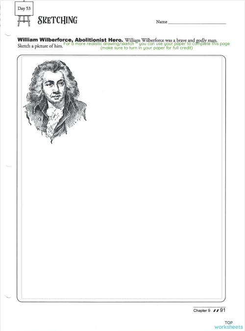 Chapter 9: Sketching Pg 91-92. Interactive worksheet | TopWorksheets