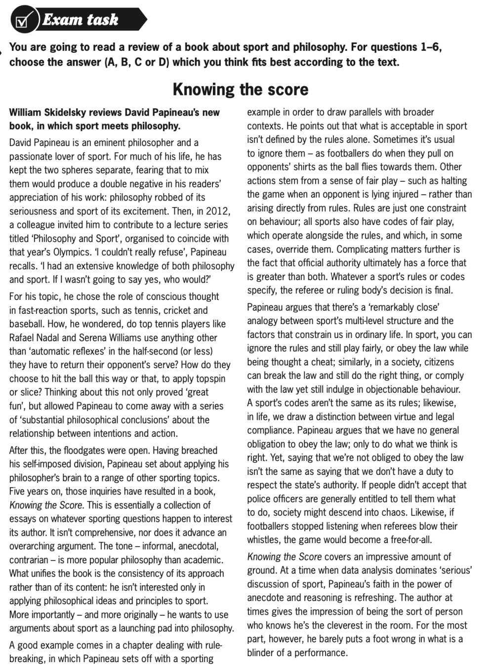 EXAM BOOSTER READING P5 & LISTENING P1. Interactive worksheet ...