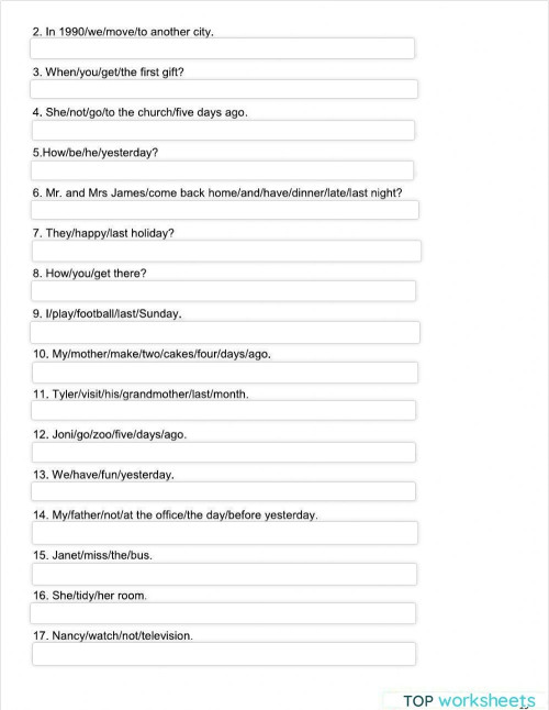 Other: interactive worksheets and online exercises | TopWorksheets