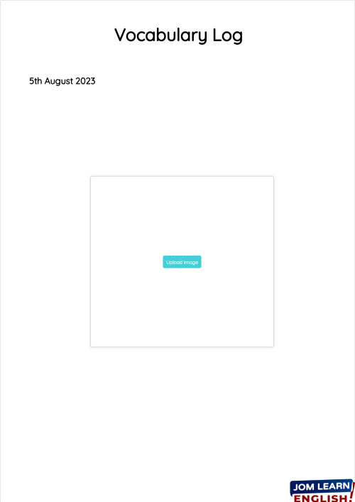 A2 - Vocab Log - 05th Aug 23. Interactive worksheet | TopWorksheets