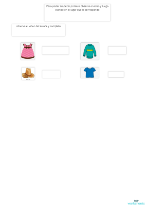 clothing vocabulary. Interactive worksheet | TopWorksheets