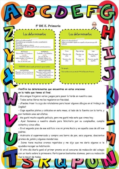 Determinantes: fichas interactivas y ejercicios online | TopWorksheets