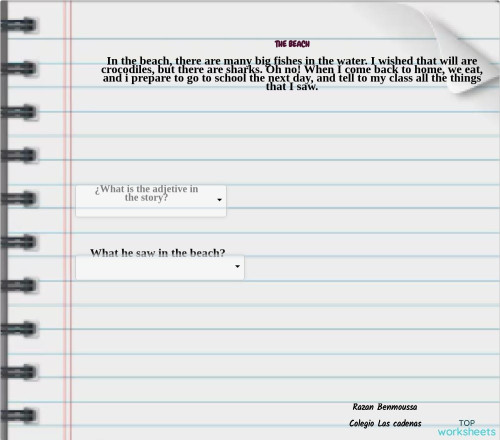 weather desription. Interactive worksheet | TopWorksheets
