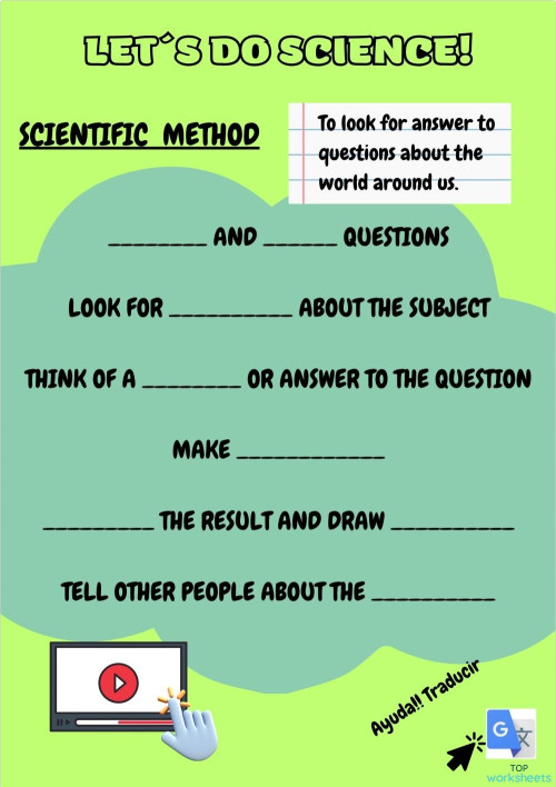 LET´S DO SCIENCE!. Interactive worksheet | TopWorksheets