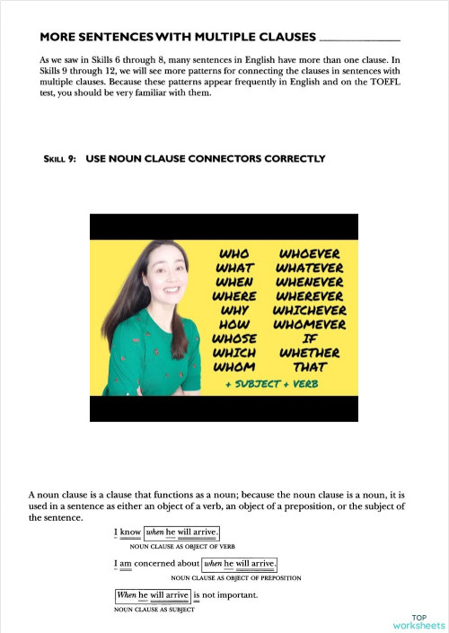 STR-SKILL 9. Interactive worksheet | TopWorksheets