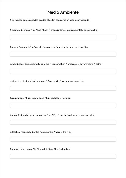 Enviroment Care. Interactive worksheet | TopWorksheets