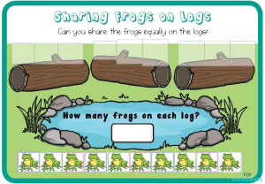 Frogs on a log. Interactive worksheet | TopWorksheets